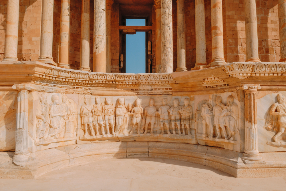 Ancient,Archaeological,Site.,Ruins,Of,The,City,Of,Sabratha,,Ancient ...
